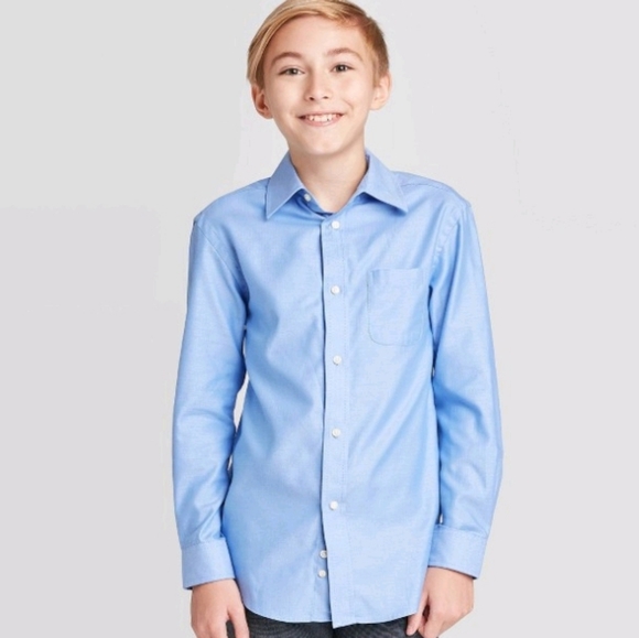George | Shirts & Tops | George Light Blue Long Sleeve Boys Shirt ...